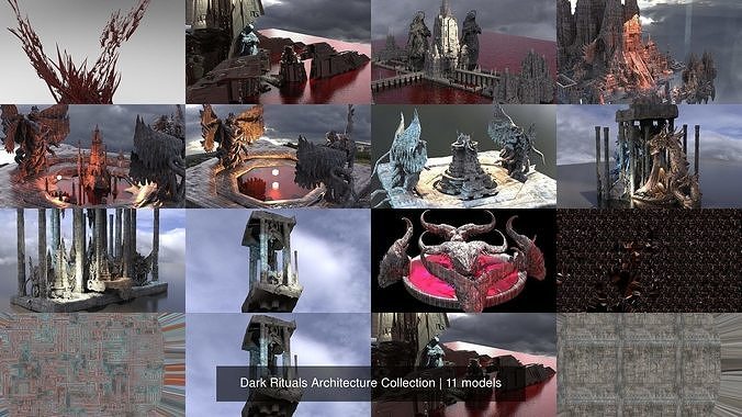 Dark Rituals Architecture Collection | CGTrader