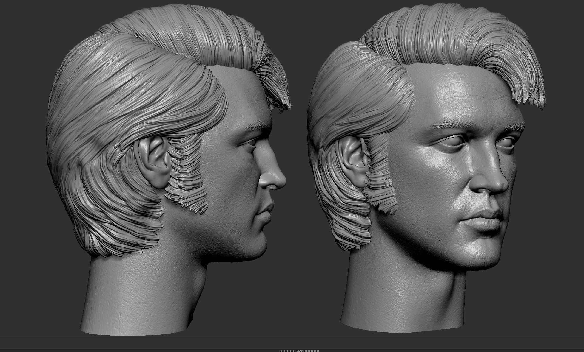 Elvis Presley Head 3D model 3D printable | CGTrader