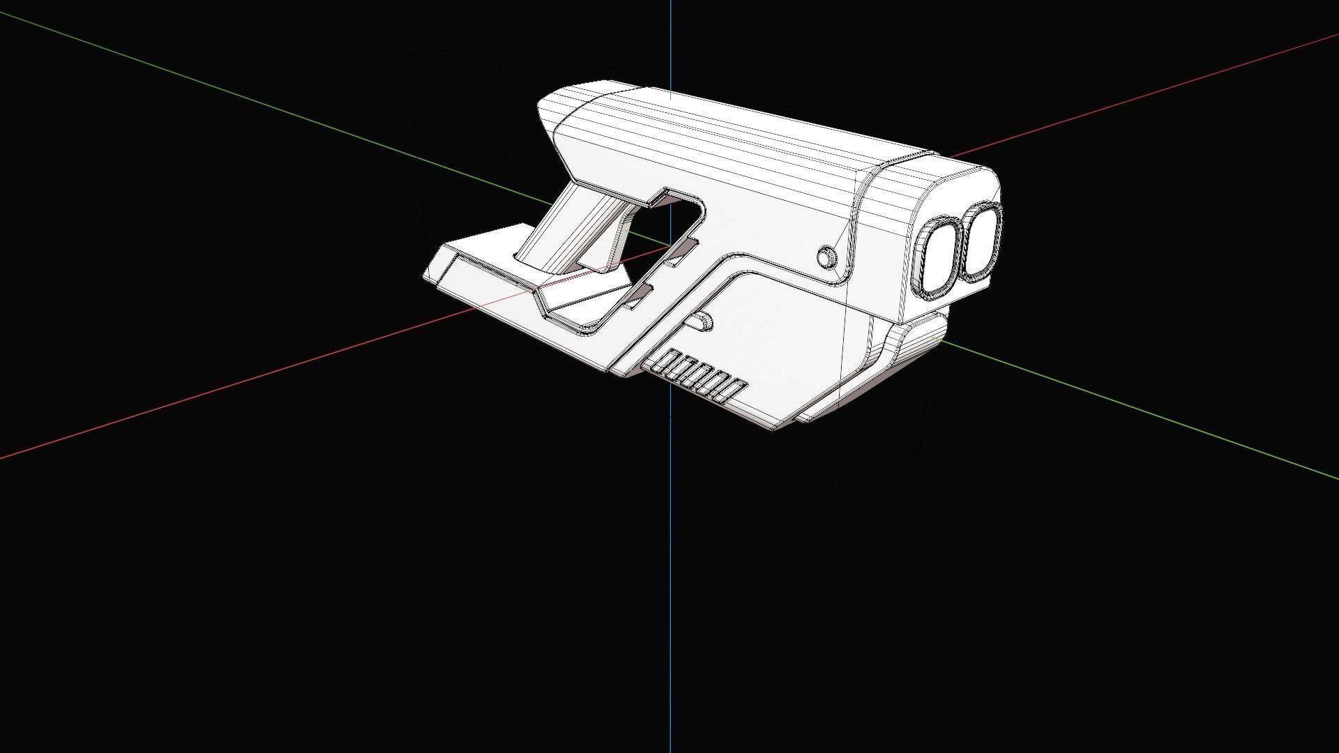 Sci-fi Hand Gun 3D model | CGTrader