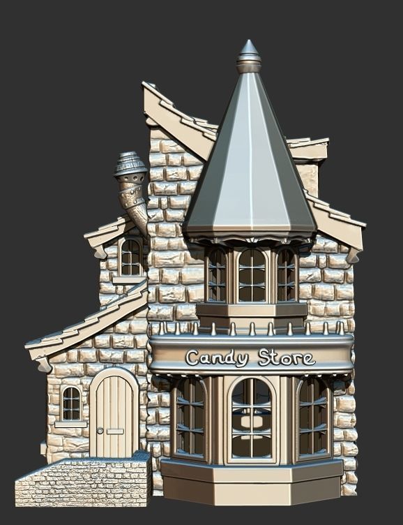 Xmas Candy Store 3D model 3D printable | CGTrader