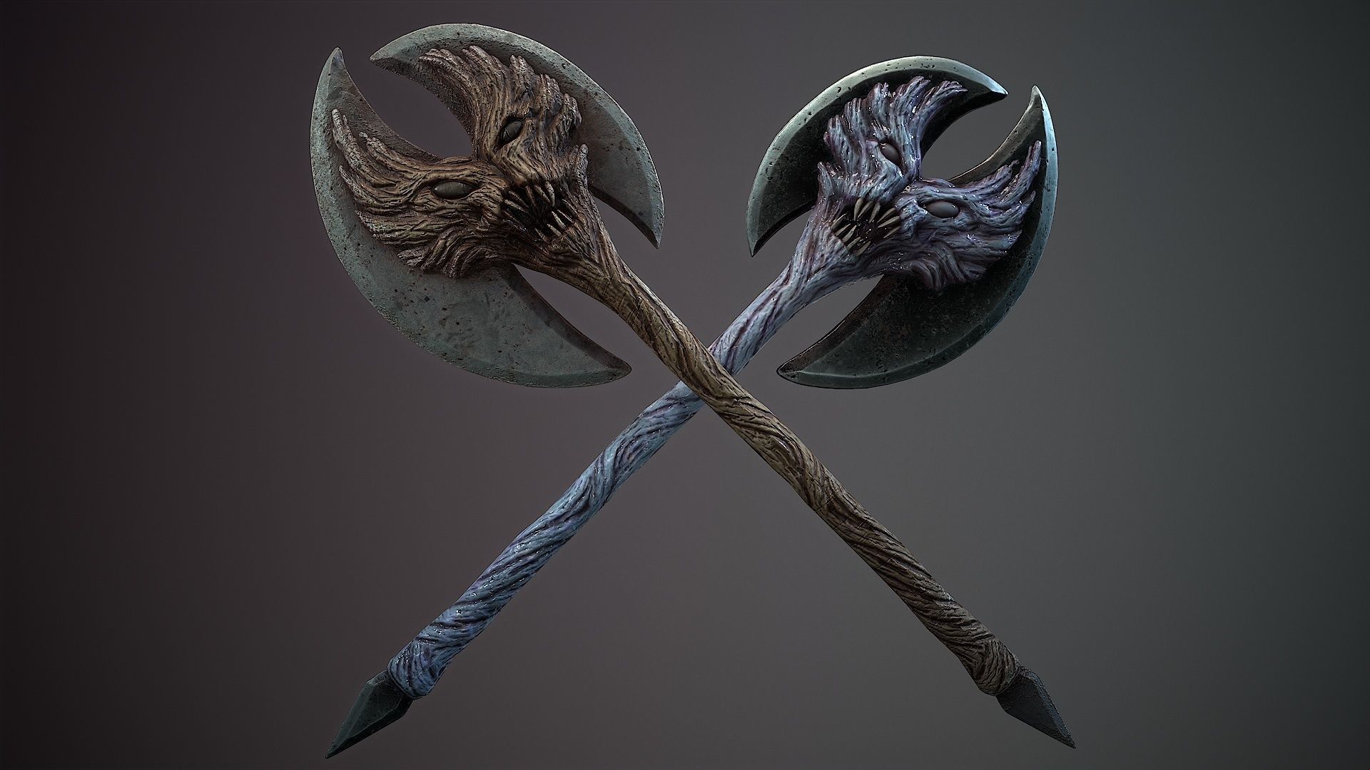 3D model organic weapons VR / AR / low-poly | CGTrader