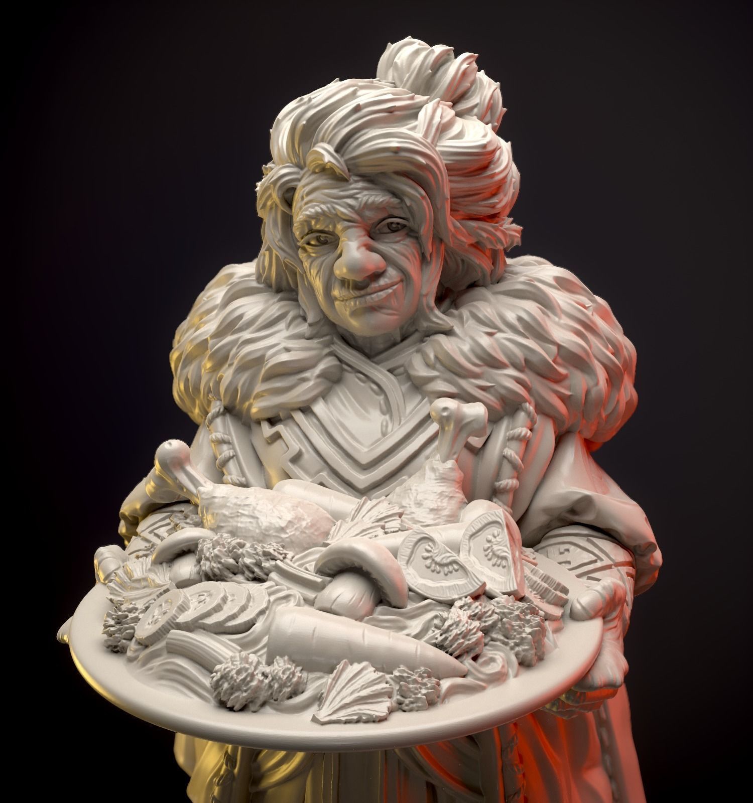 Dwarf grandma 3D model 3D printable | CGTrader