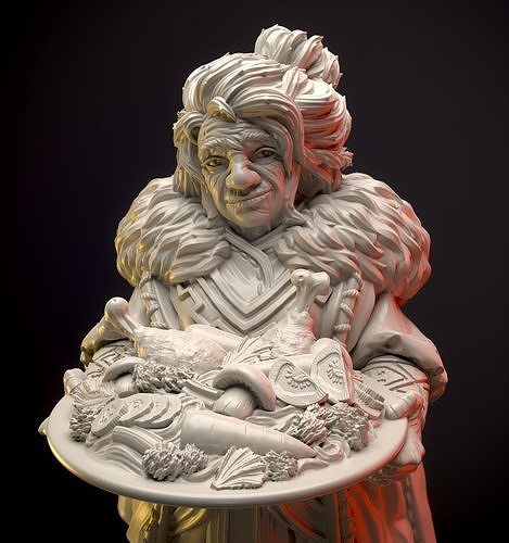 Dwarf grandma 3D model 3D printable | CGTrader