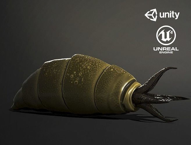 3D model Worm creature1 VR / AR / low-poly | CGTrader