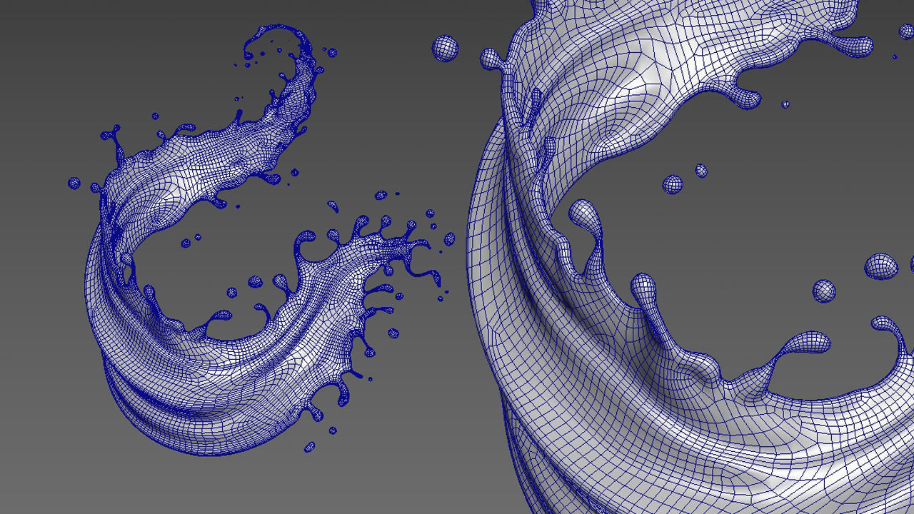 Milk or white liquid splash 3D model | CGTrader