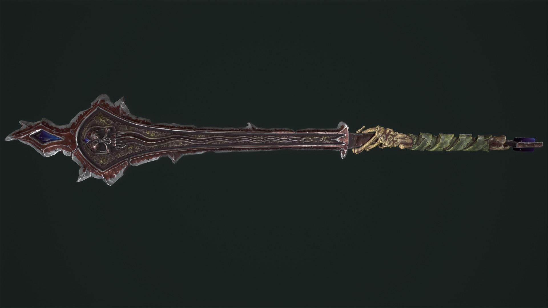 Two handed undead sword 3d print 3D model 3D printable | CGTrader