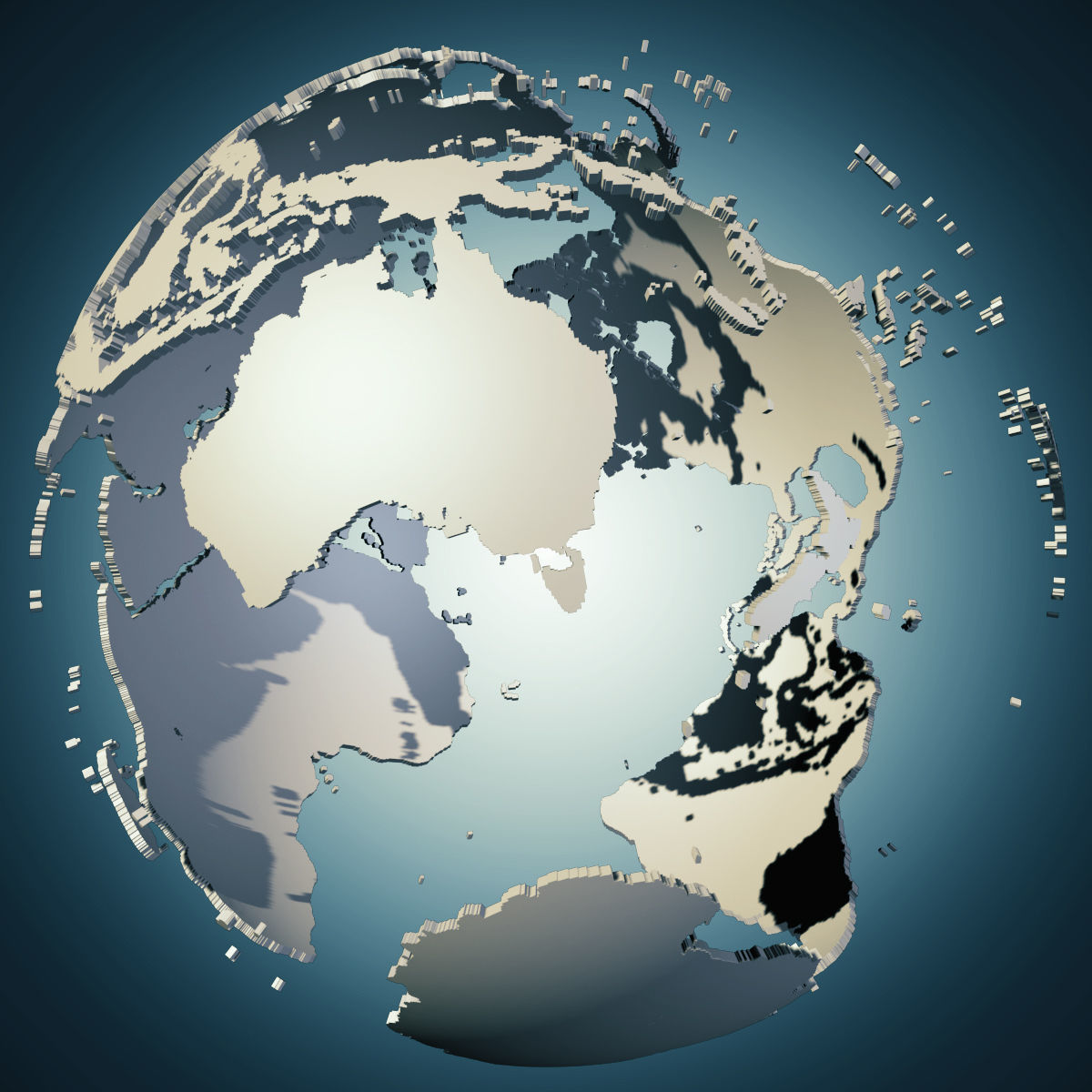 earth continents globe 3D Model 3D model | CGTrader