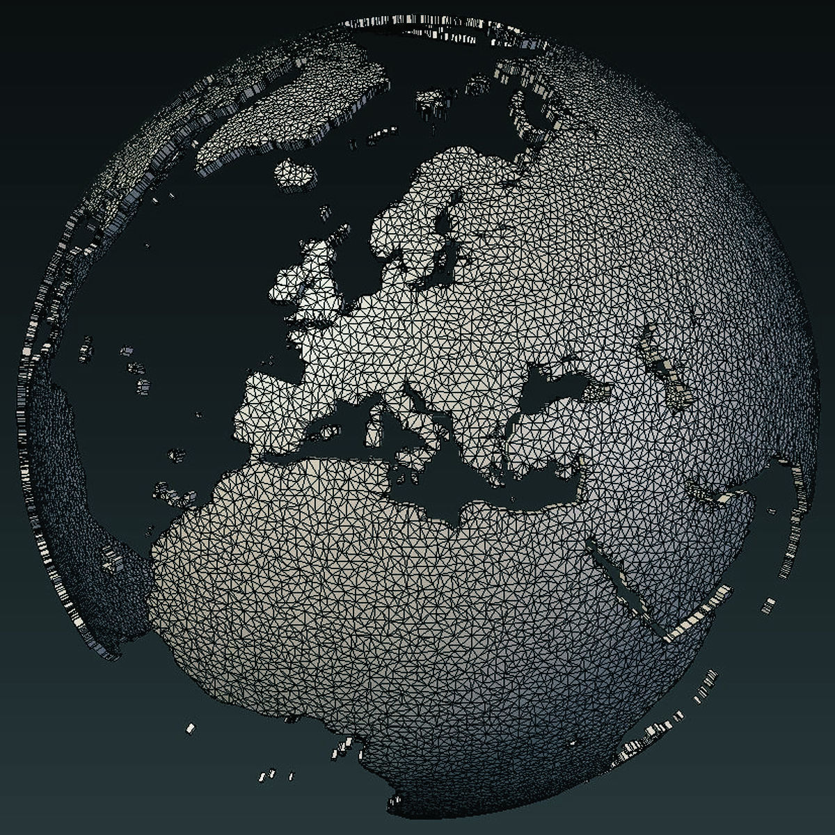 earth continents globe 3D Model 3D model | CGTrader