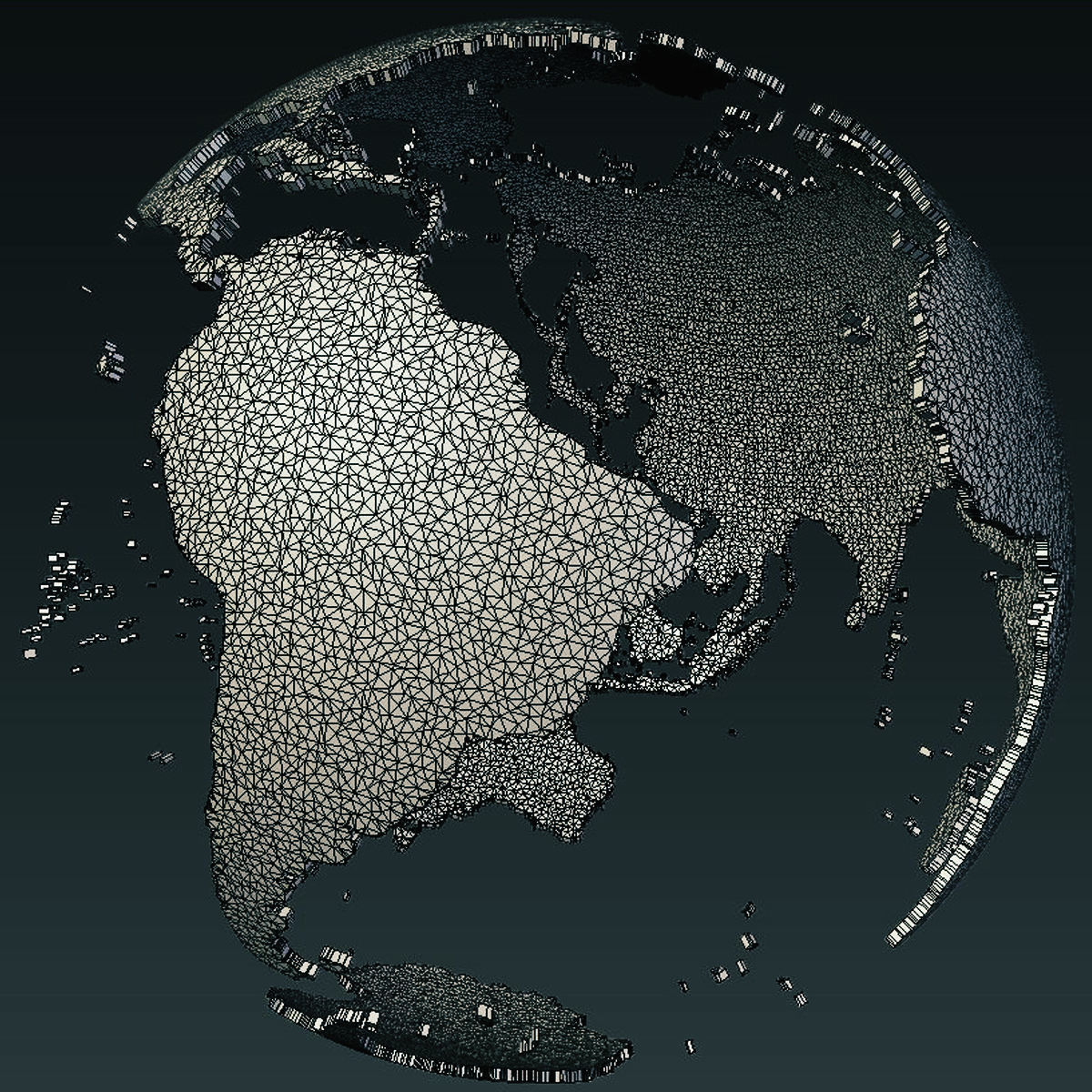 earth continents globe 3D Model 3D model | CGTrader