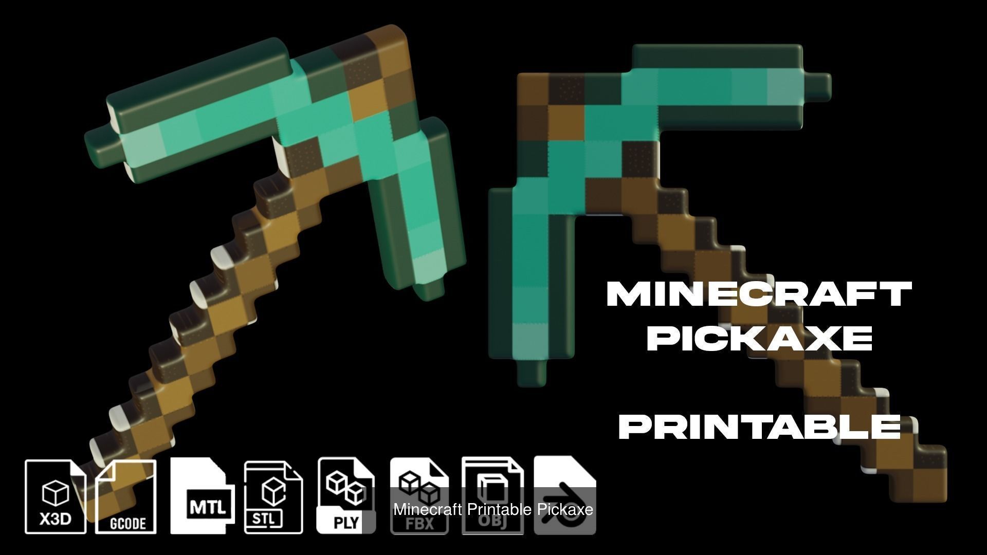 Minecraft Printable 3D Model Collection | CGTrader
