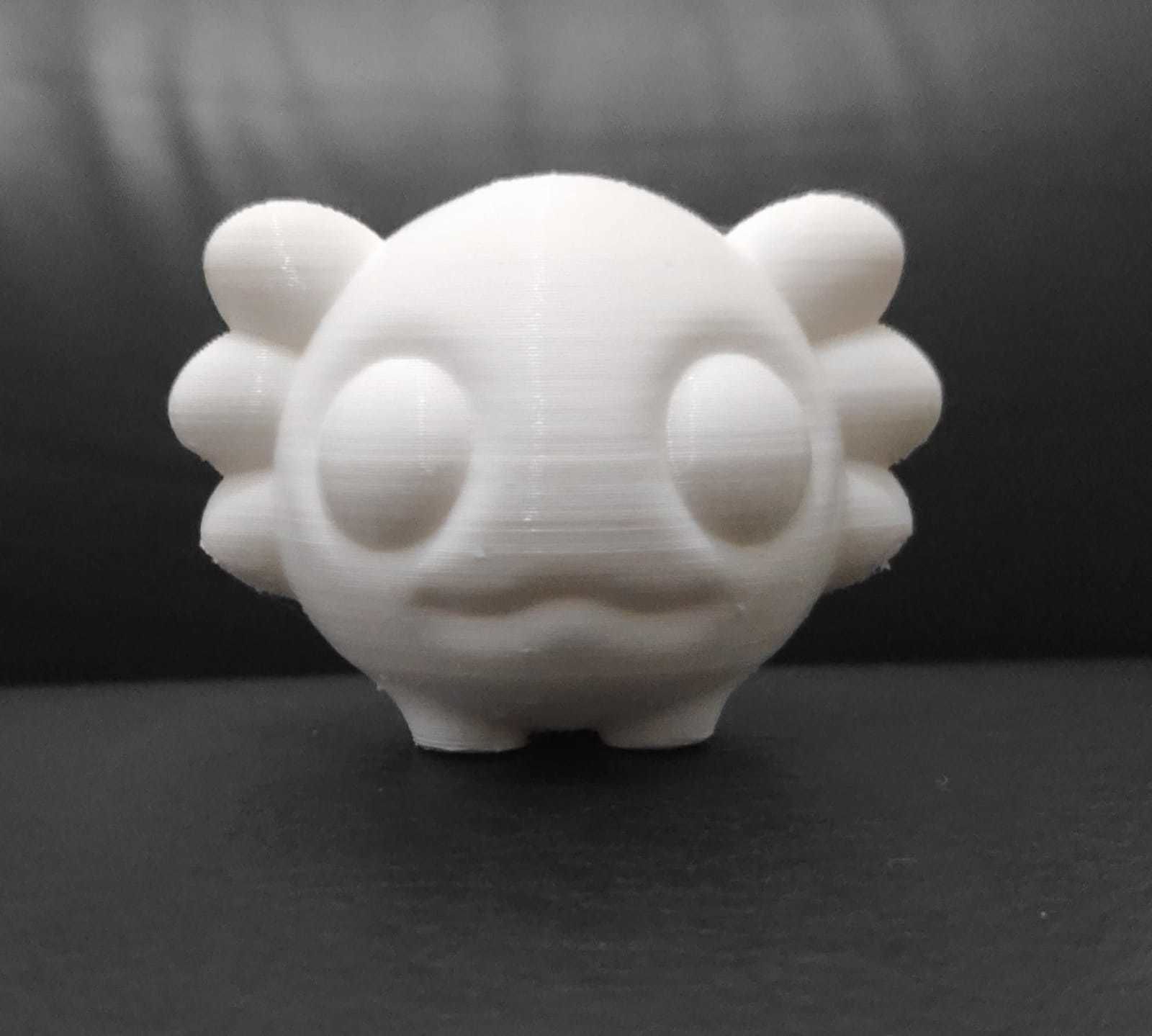 Little Axolotl 3D model 3D printable | CGTrader