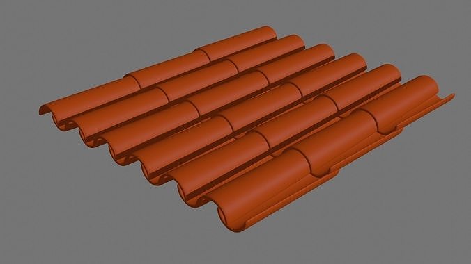 Object roof tile 3D model | CGTrader