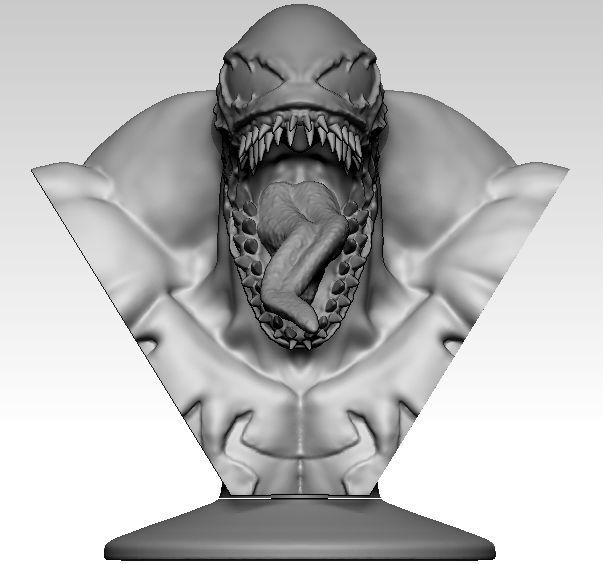 Venom bust 3D model 3D printable | CGTrader