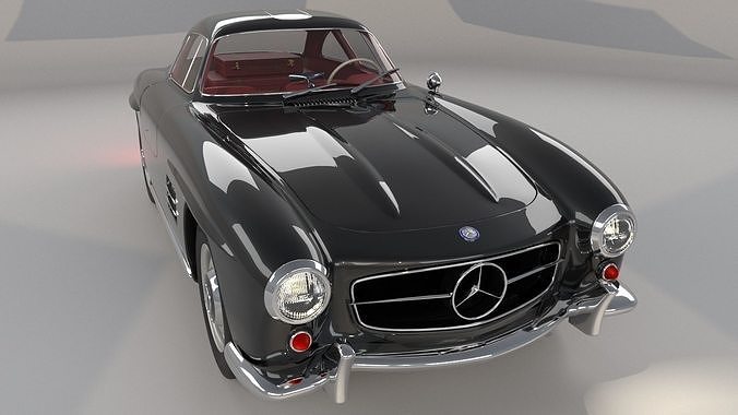 Mercedes Benz 300sl 1955 3D model | CGTrader