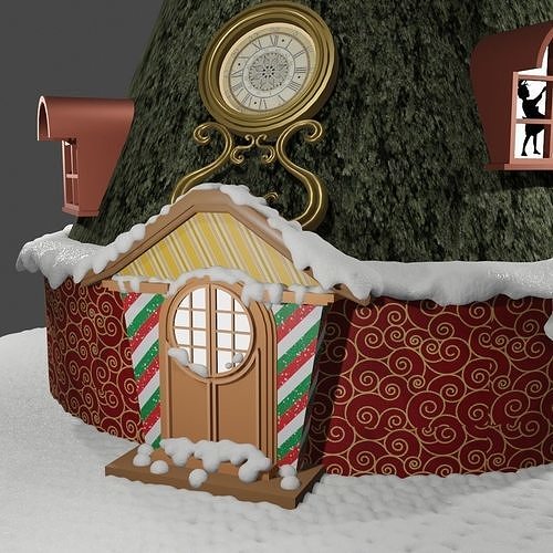 Christmas house 3D model | CGTrader
