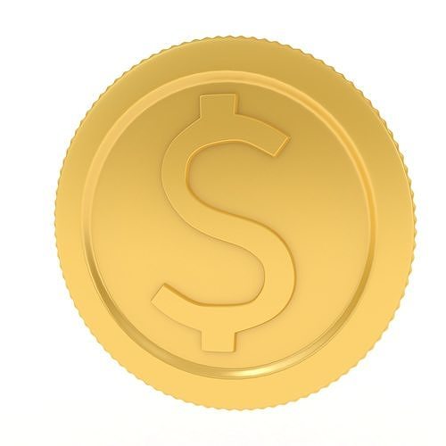 dollar coin 3D model | CGTrader
