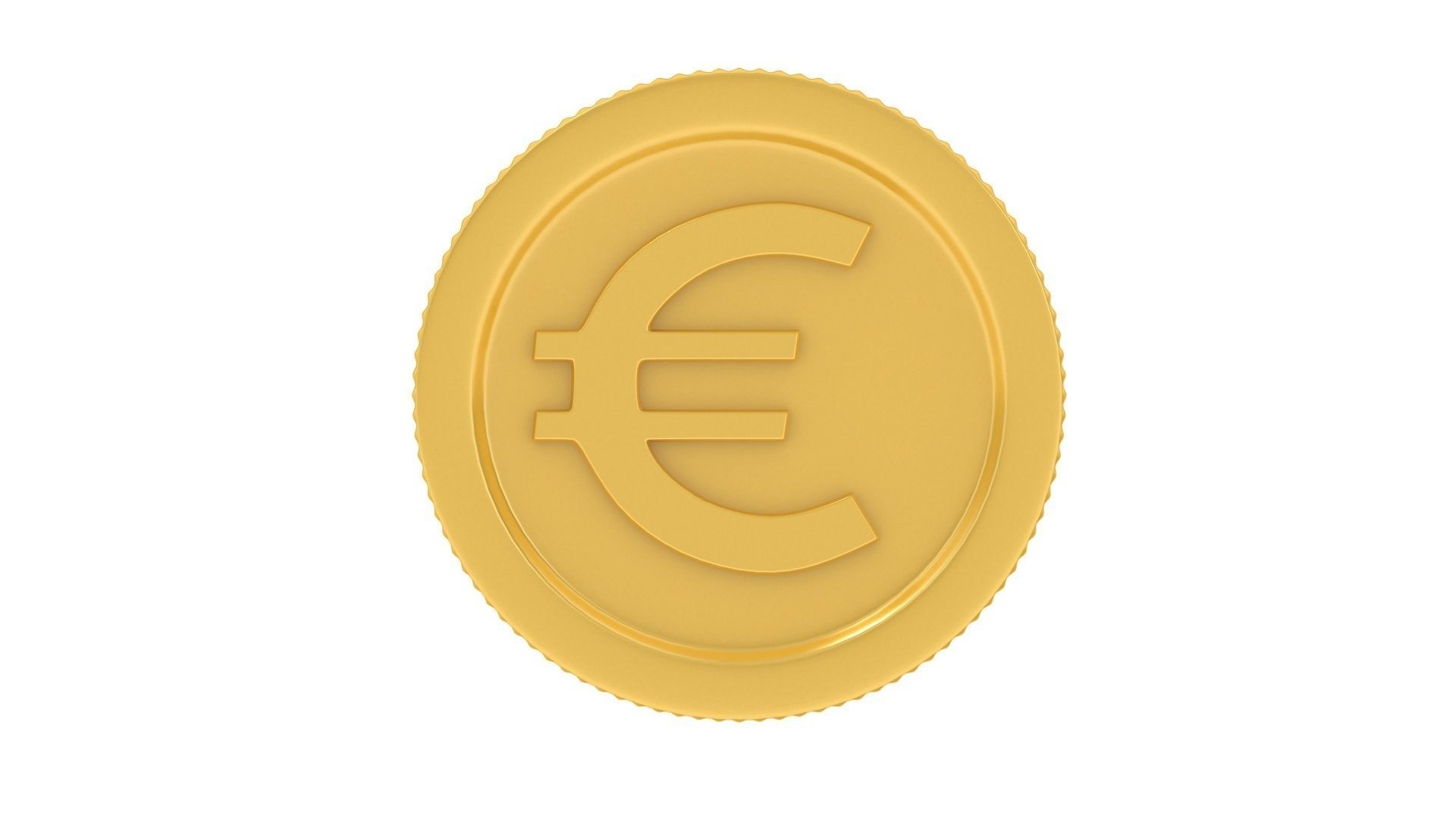 euro coin 3D model | CGTrader