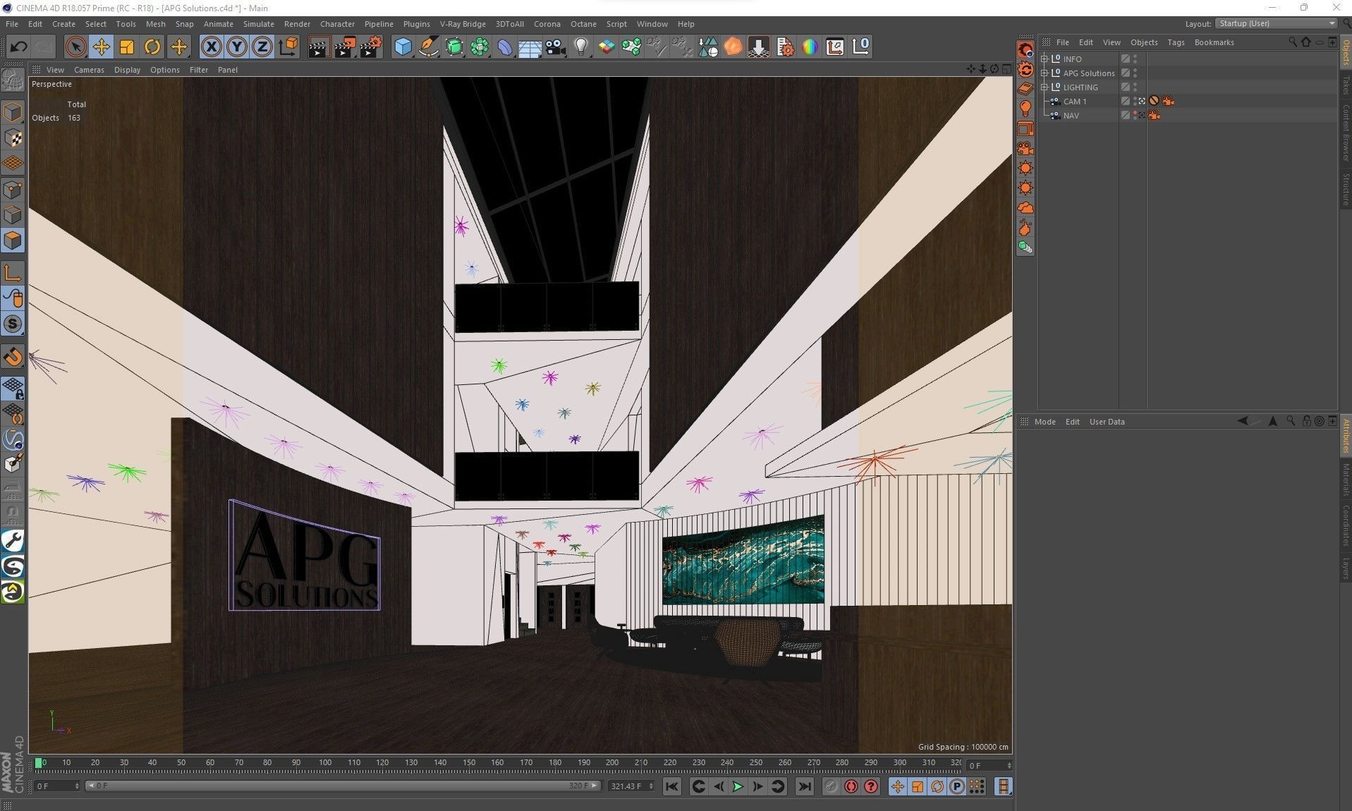 Corona - C4D files - Commercial Interior Space 3D model | CGTrader