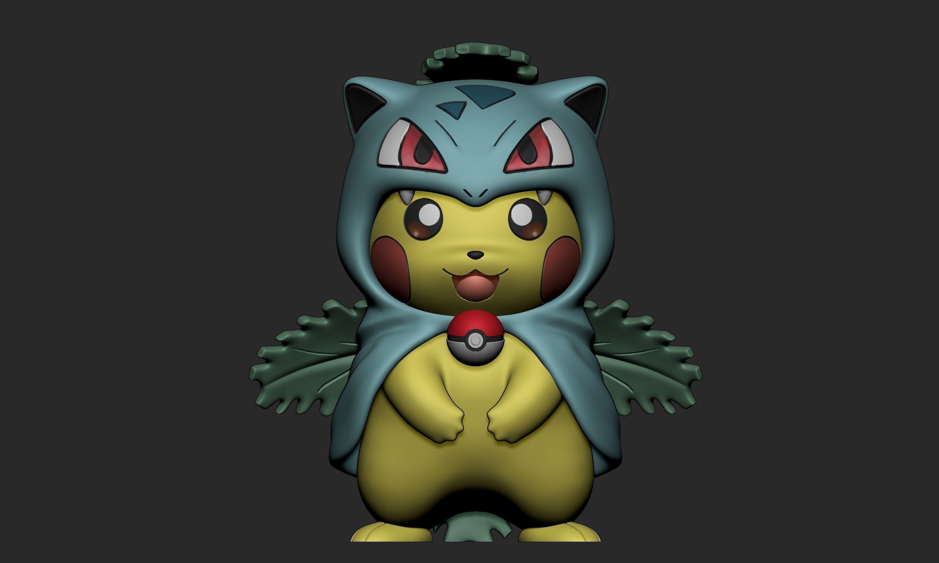 Pokemon - Pikachu Ivysaur Cosplay free 3D model 3D printable | CGTrader