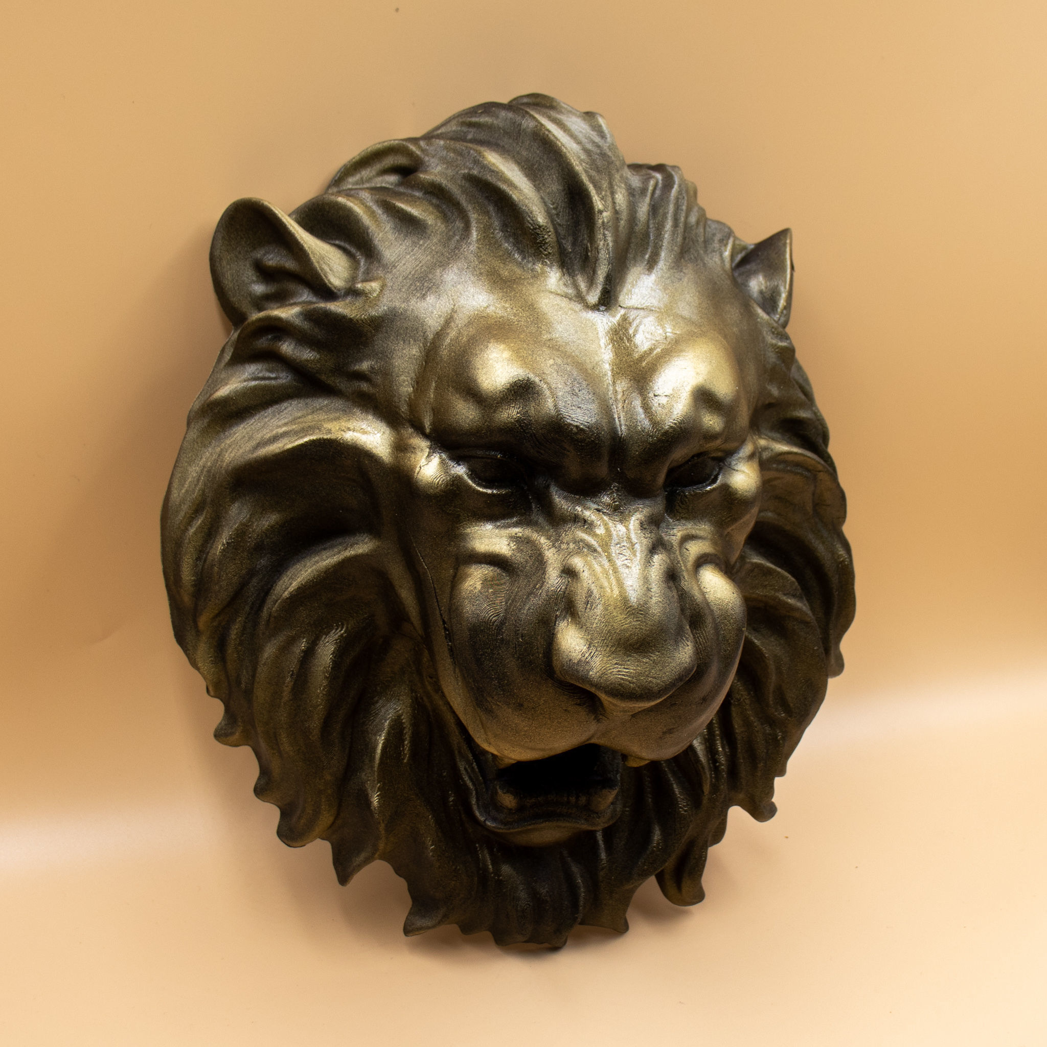 Lion Face Wall Art 3D model 3D printable | CGTrader