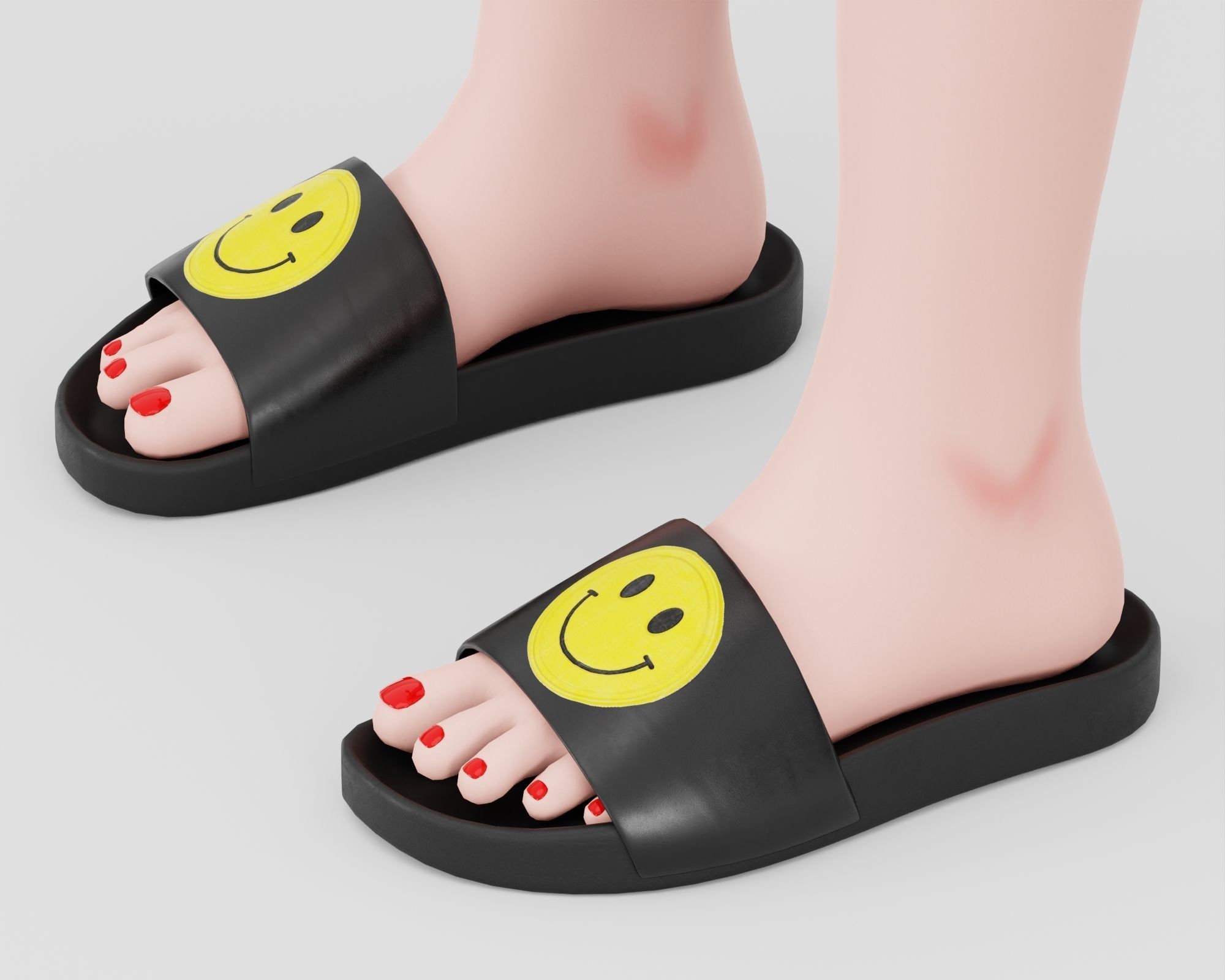 3D model Shoes - Slipper Bundle 02 - VRChat Accessories VRC VR / AR ...