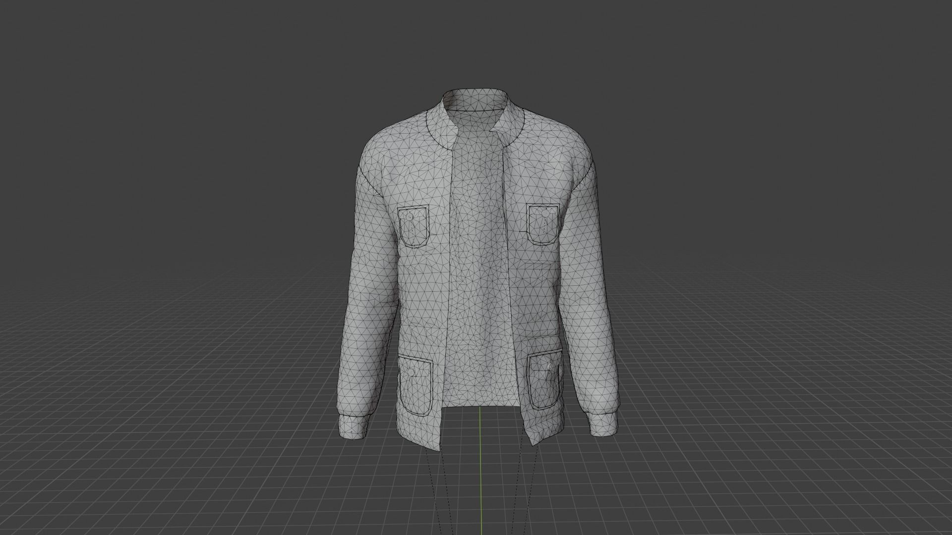 3D model Jacket with pockets VR / AR / low-poly | CGTrader