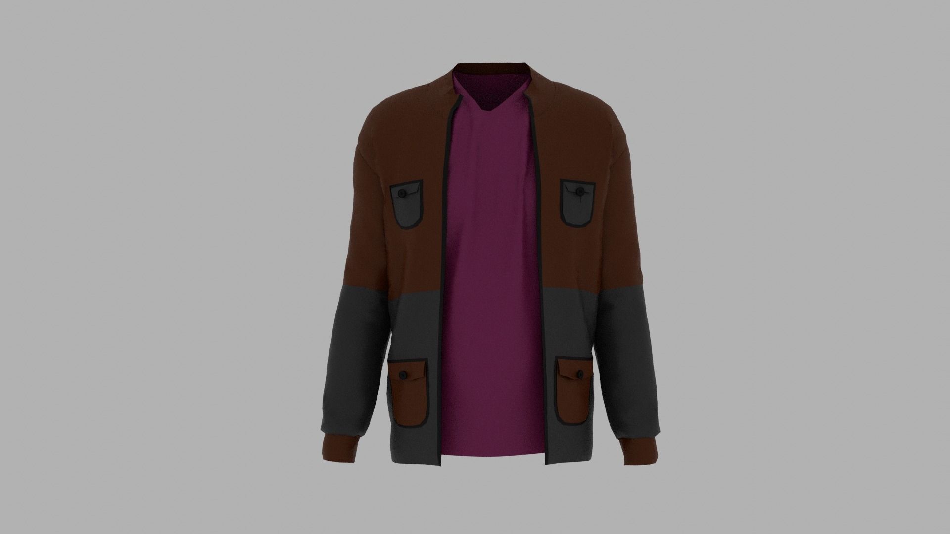 3D model Jacket VR / AR / low-poly | CGTrader