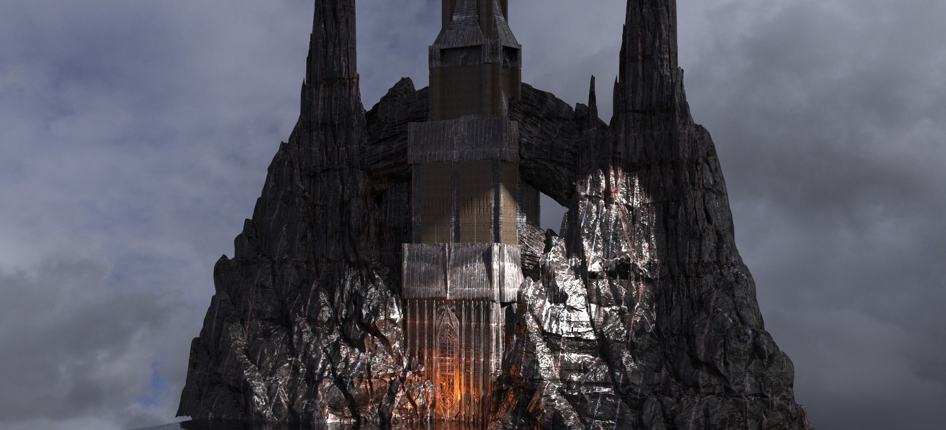Dark Lord Castle Kit bash 2 3D model | CGTrader