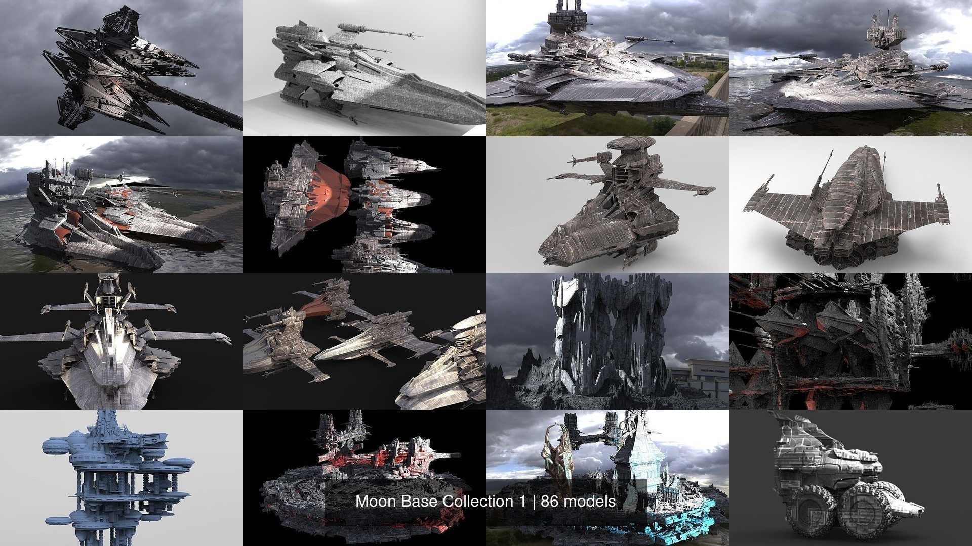 Moon Base Collection 1 | CGTrader