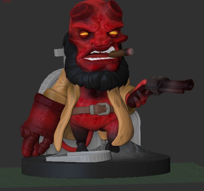 Hellboy - FanArt - 3D Sculpt - Fbx-Stl-OBJ 3D model 3D printable | CGTrader