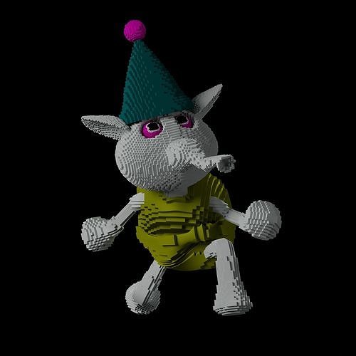 anteater 8bit game and original 3D model | CGTrader