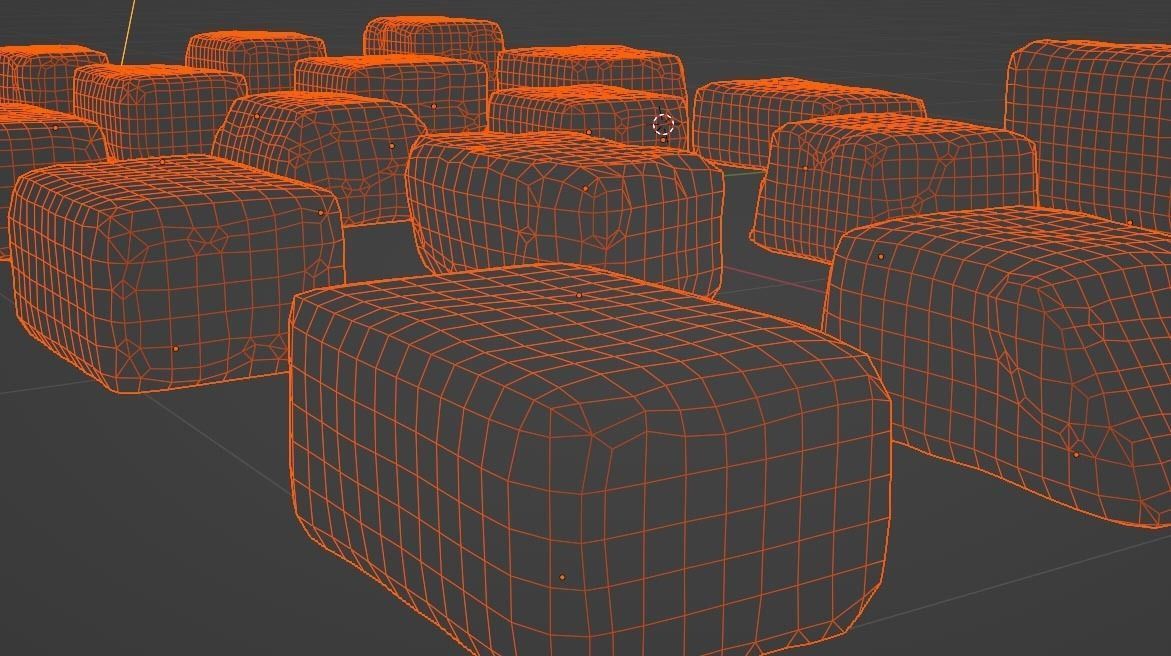 3D model Stone Blocks Collection - low-poly game-ready stone block ...