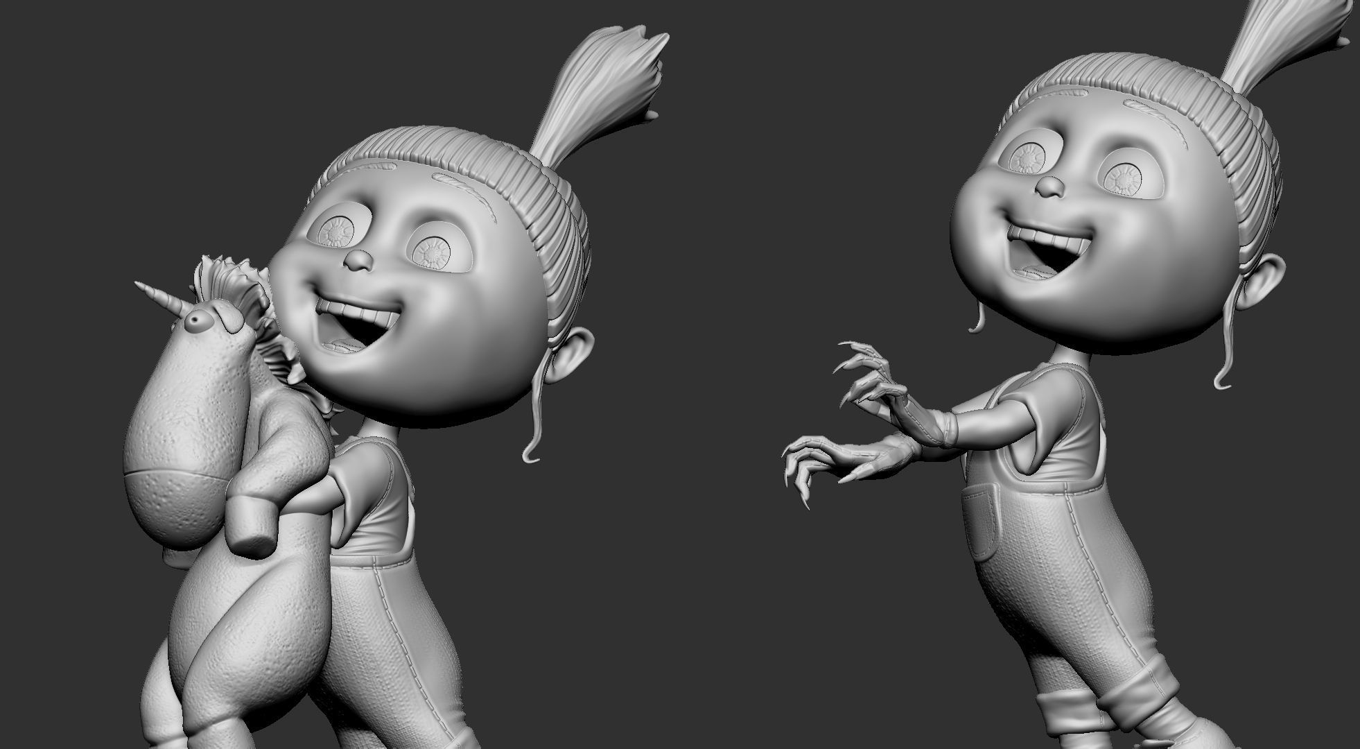 AGNES GRU FOR 3D PRINT 2 OPTIONS STL 3D model 3D printable | CGTrader