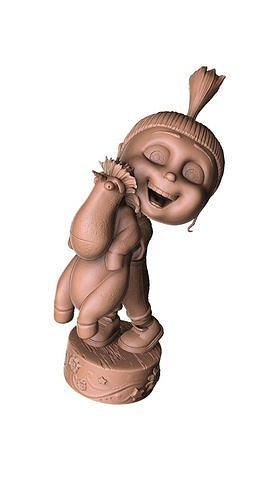 AGNES GRU FOR 3D PRINT 2 OPTIONS STL 3D model 3D printable | CGTrader