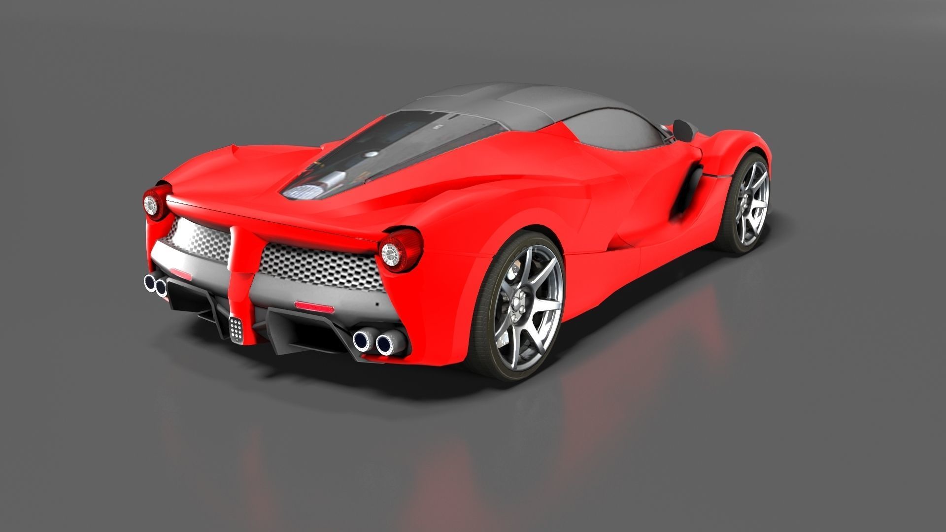 3D model Ferrari LaFerrari low-poly 3d model VR / AR / low-poly | CGTrader