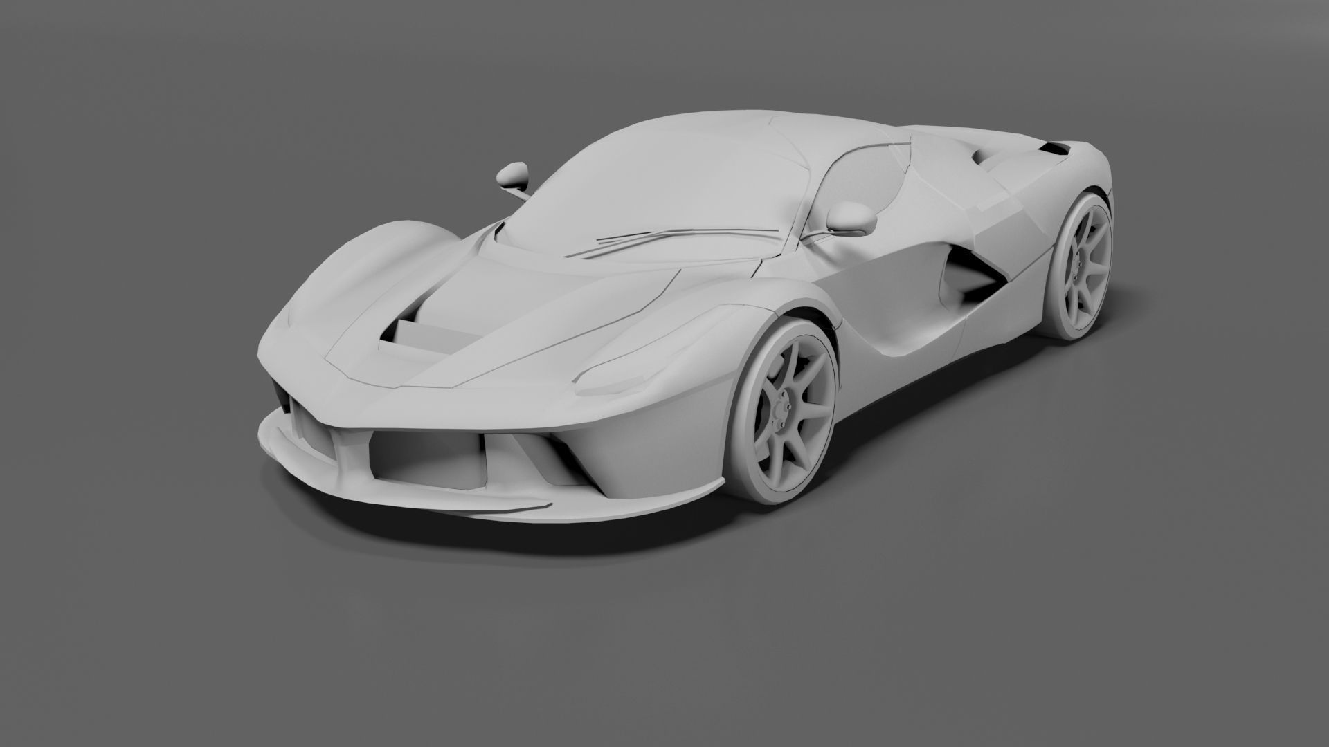 3D model Ferrari LaFerrari low-poly 3d model VR / AR / low-poly | CGTrader