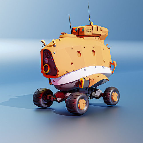 Sci-Fi Space Rover 3D model | CGTrader