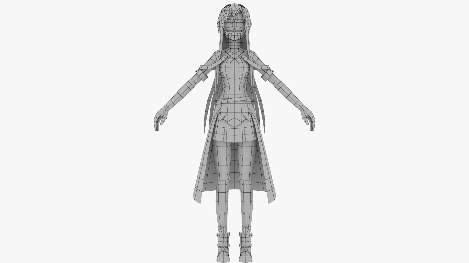 Yuuki Asuna - Sword Art Online free 3D model | CGTrader