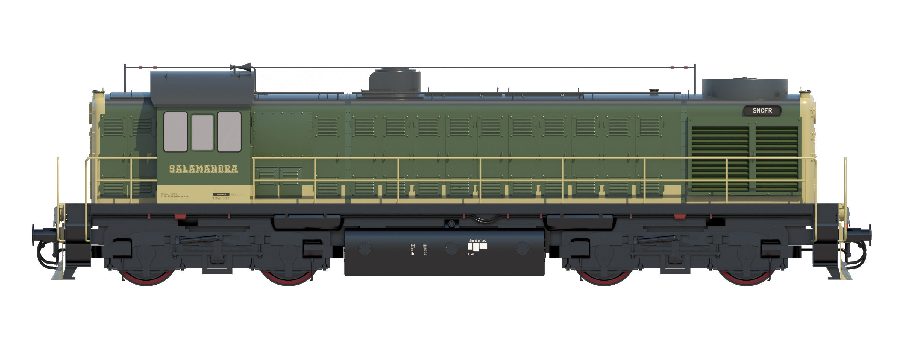 Diesel locomotive 3D model | CGTrader