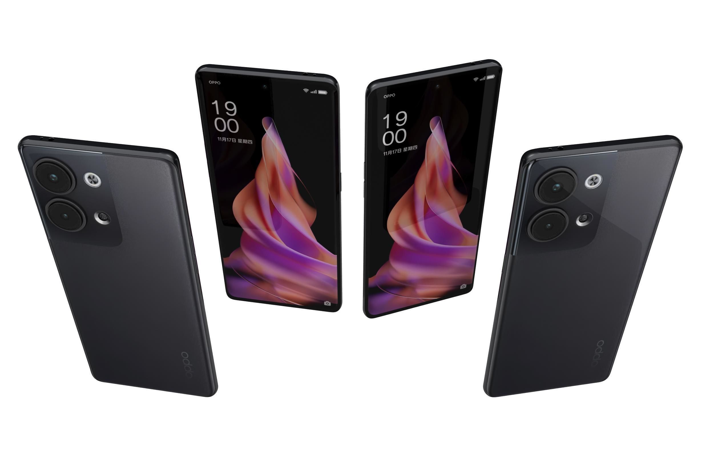 OPPO Reno 9 All Colors 3D model | CGTrader
