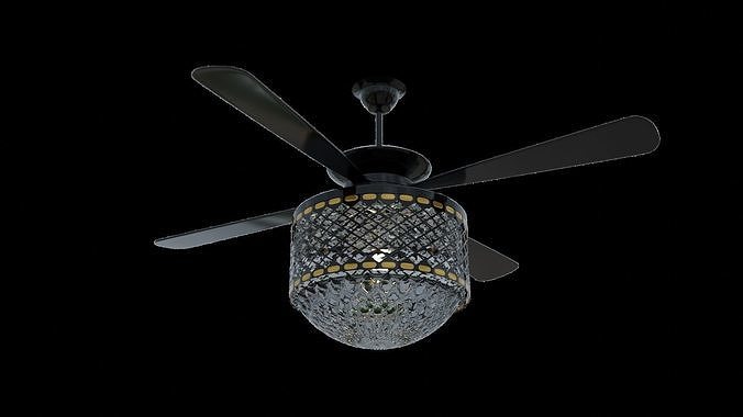 Ceiling fan 3D model | CGTrader