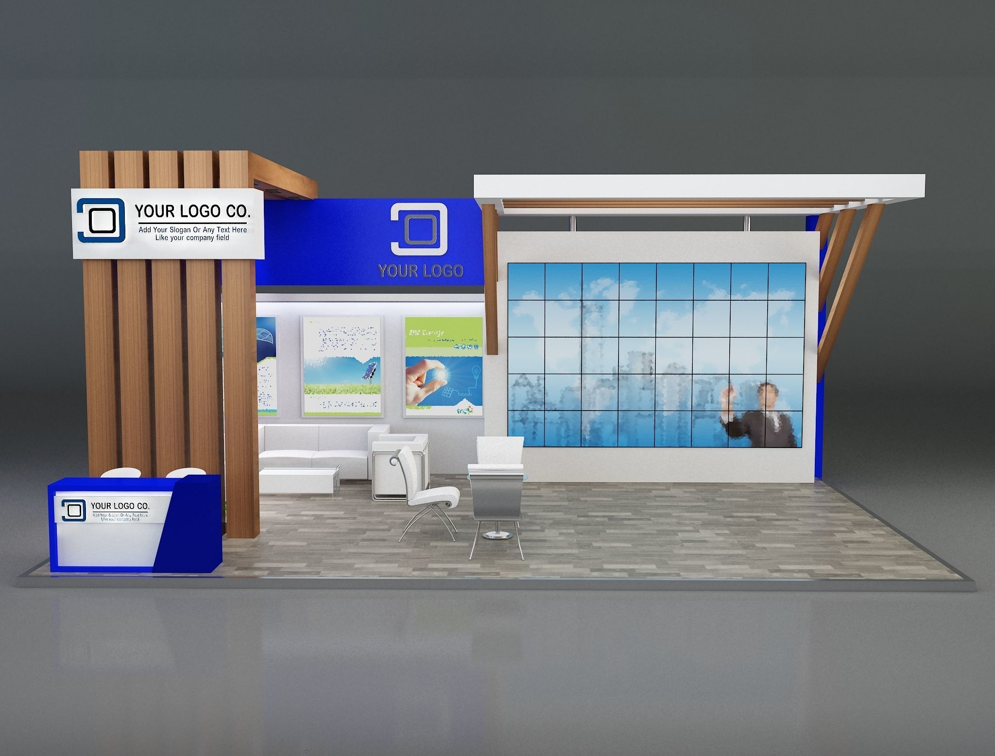 Booth Exhibition Stand a641 3D model | CGTrader