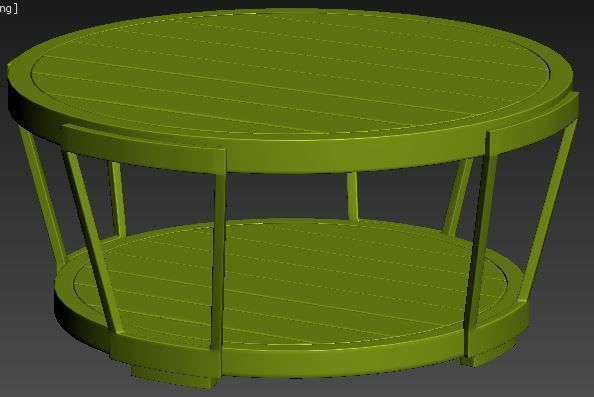 3D model center table wood with metal VR / AR / low-poly | CGTrader