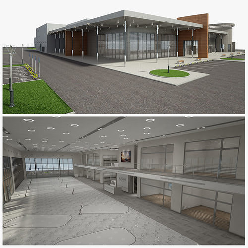 Car Showroom 3D model | CGTrader