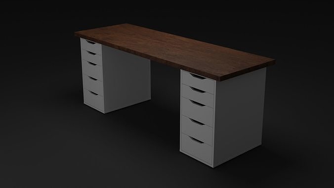 Ikea Desk free 3D model | CGTrader