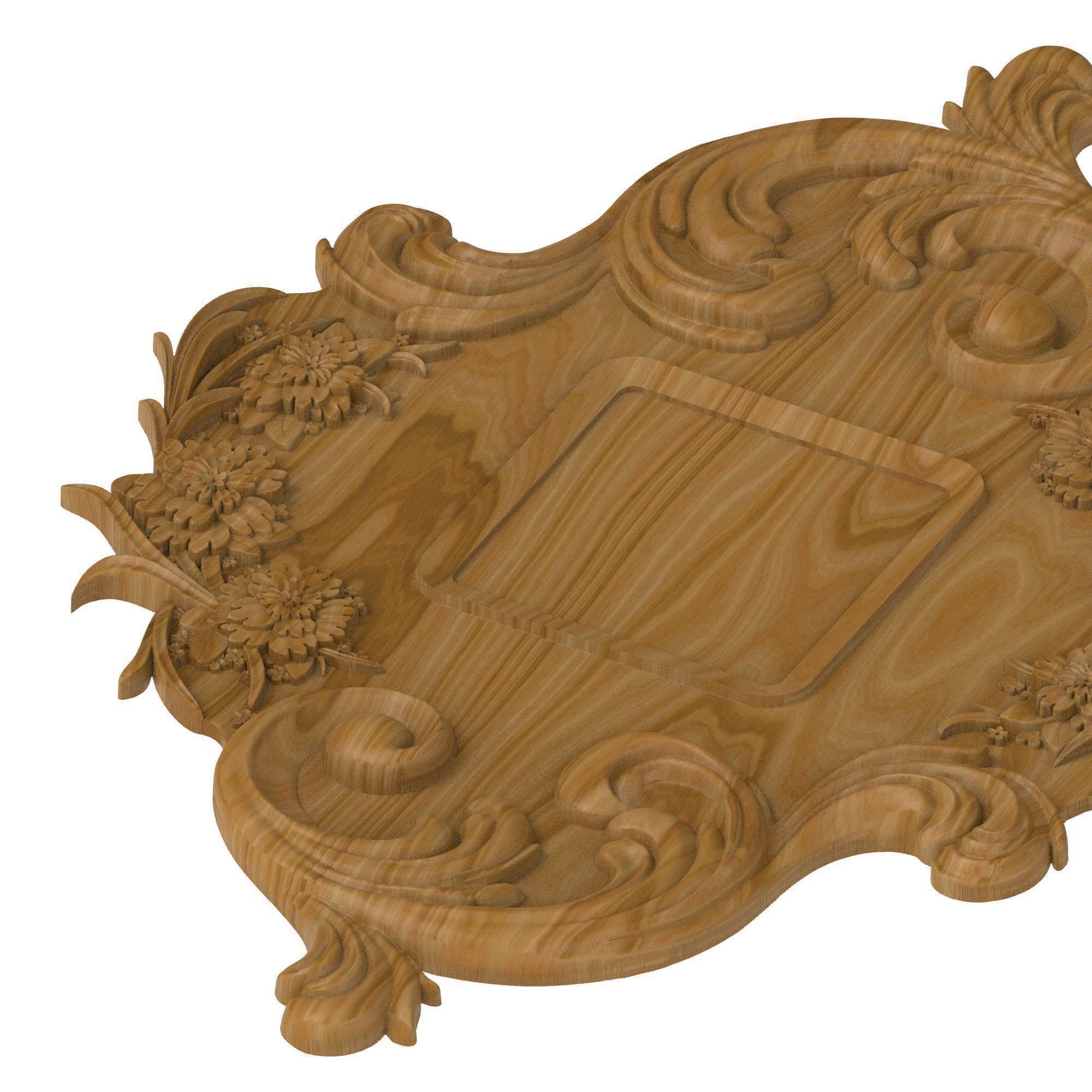 Carved picture frame STL 3D model | CGTrader