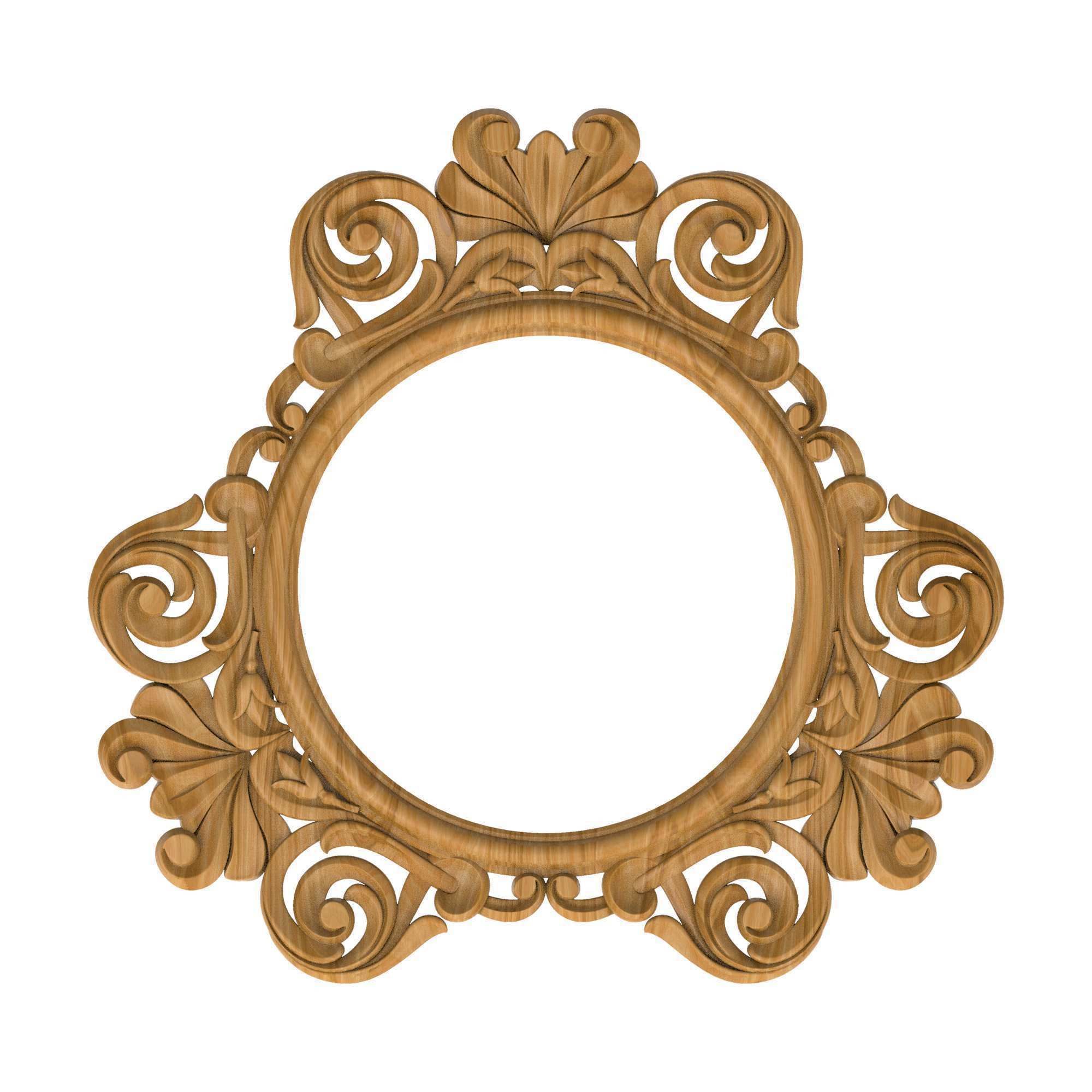 Carved picture frame STL 3D model | CGTrader