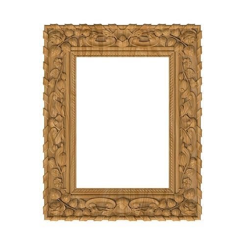 Carved picture frame STL 3D model | CGTrader
