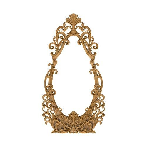 Carved picture frame STL 3D model | CGTrader