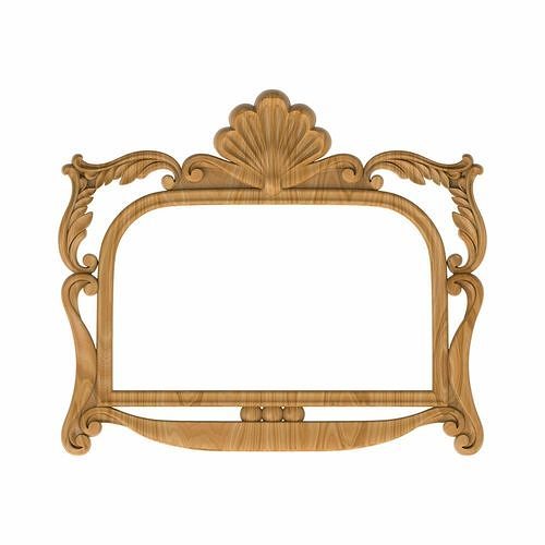 Carved picture frame STL 3D model | CGTrader